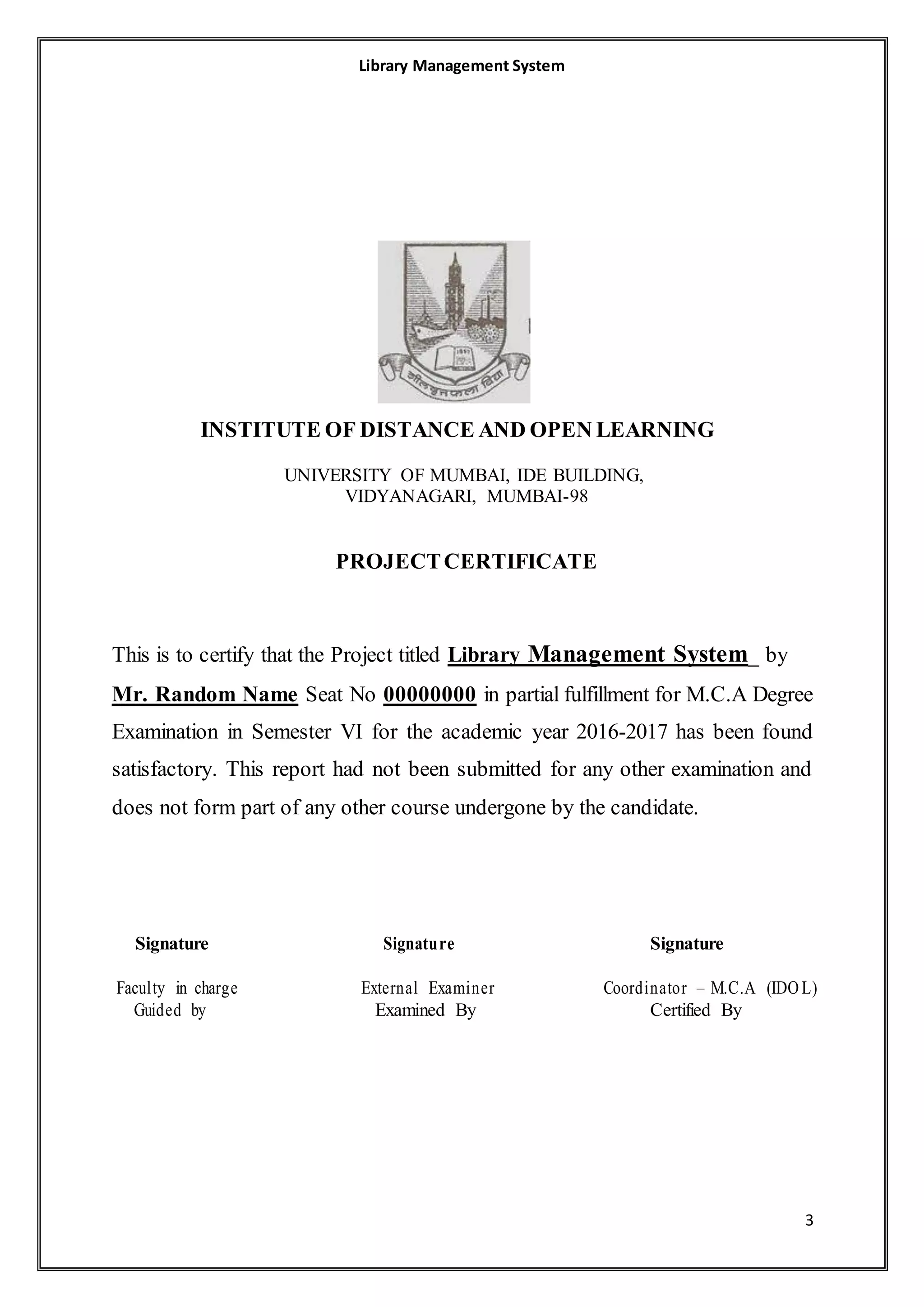 Library Management System Project In Php With Blackbook And Source Code Docx