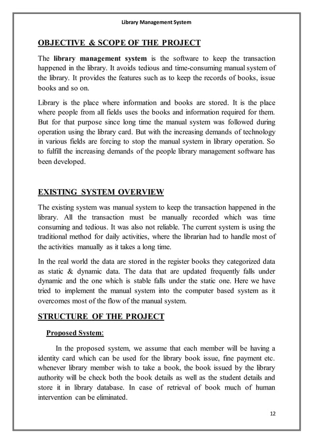 Library Management System Project in PHP with BlackBook & Source Code | DOCX | Operating Systems ...