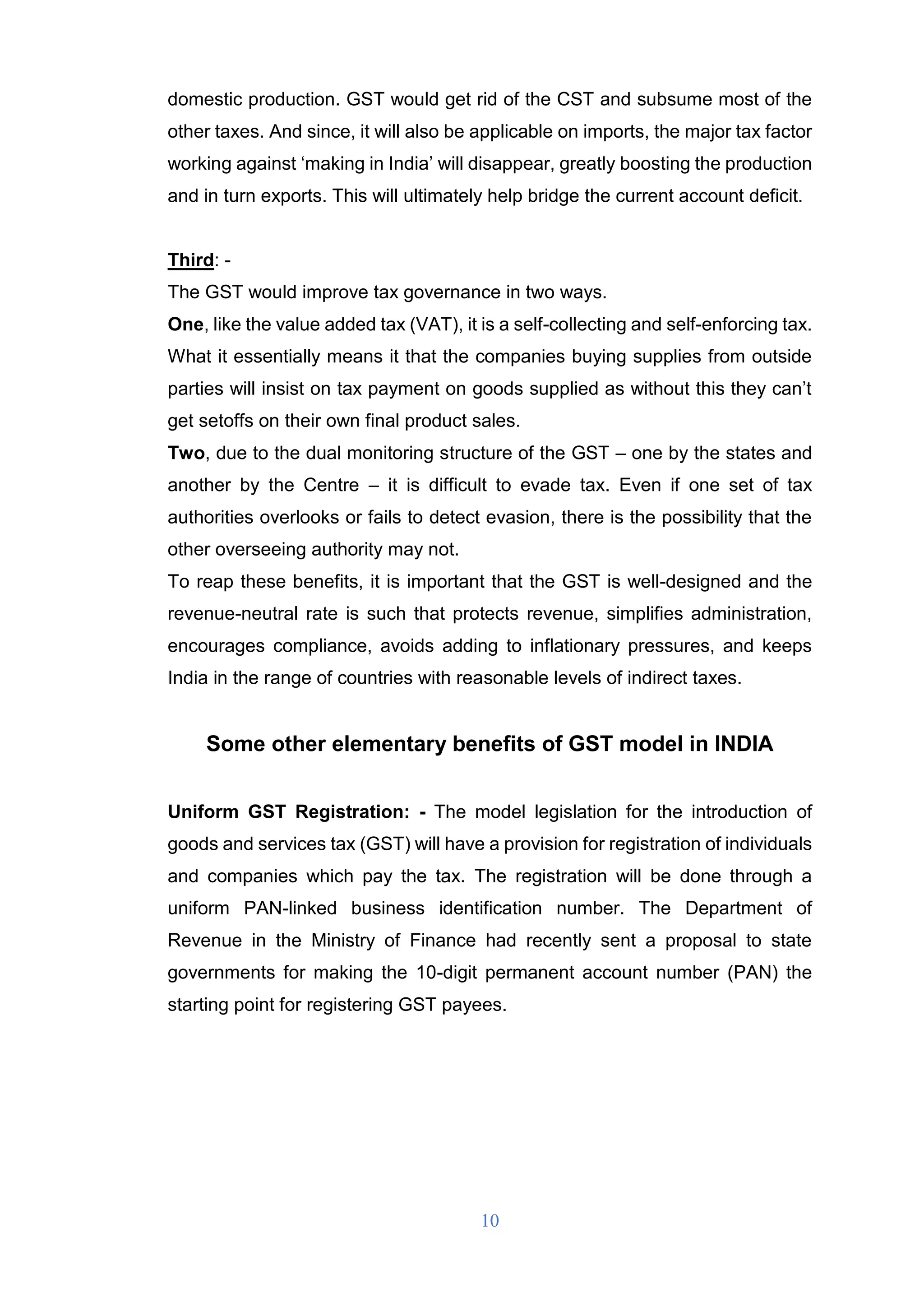 Black book final project - GST | PDF