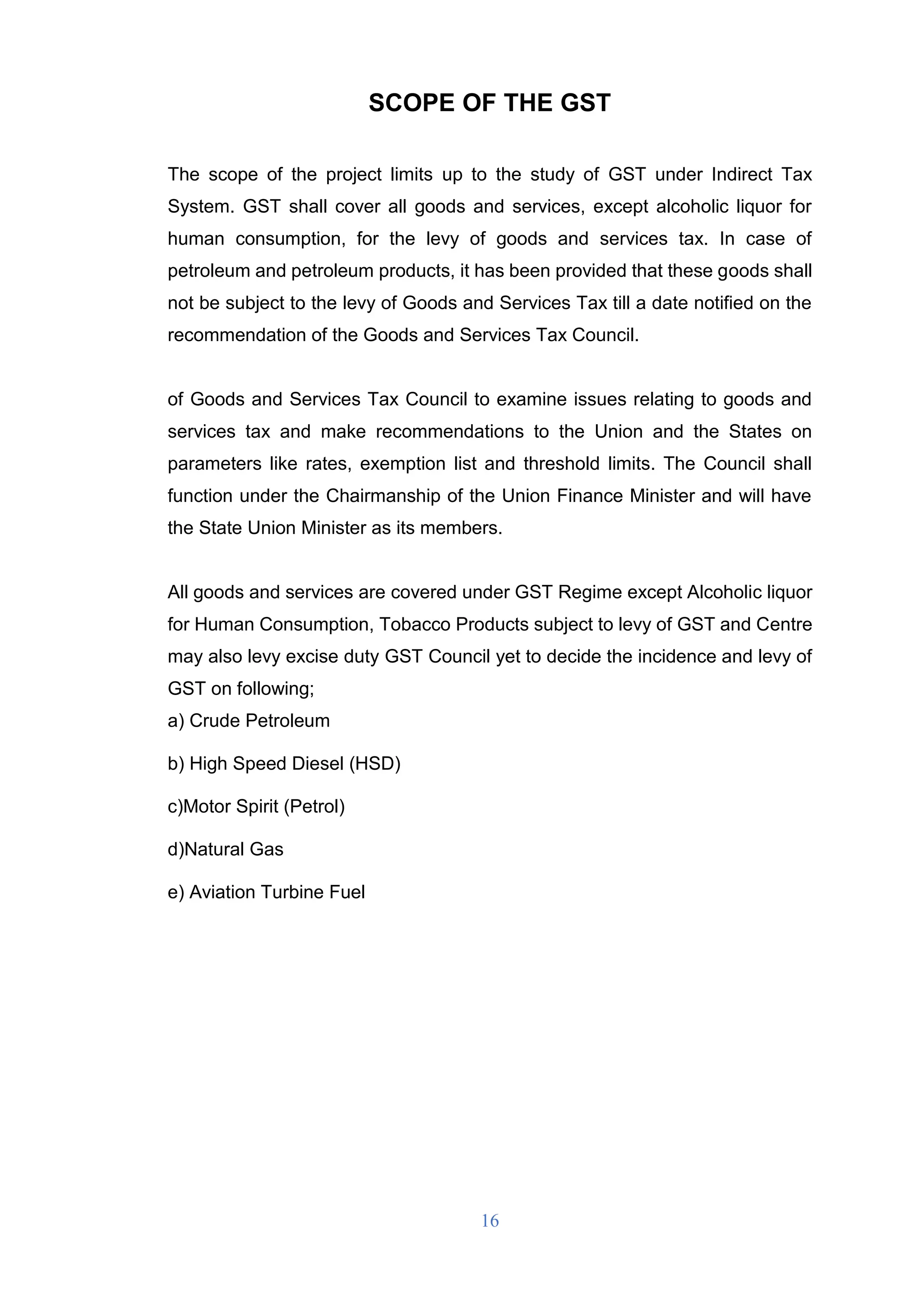 Black book final project - GST | PDF