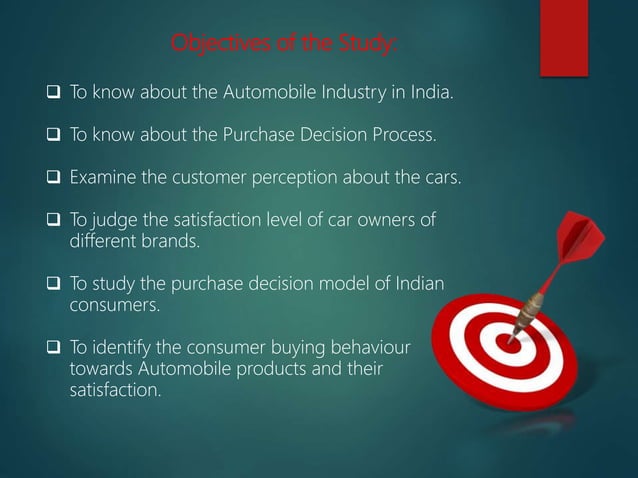 A study of consumer behavior in automobile industry | PPTX | Automotive ...