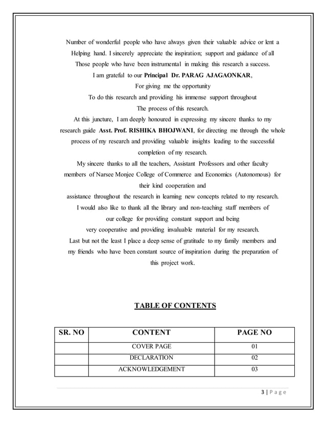 Blackbook project | DOCX | Business Accounting & Finance | Business