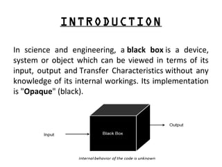Black box of Aircraft | PPT