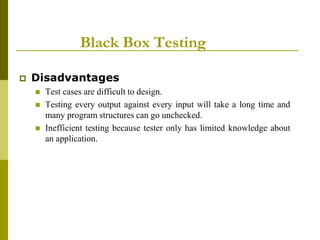 Black Box Testing | PPTX