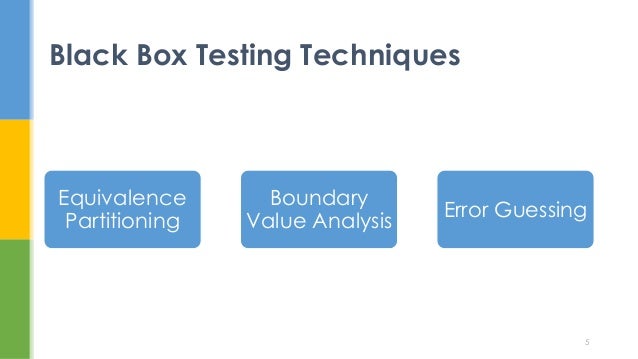 Black box software testing