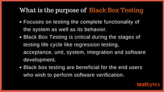Black Box Testing | PDF