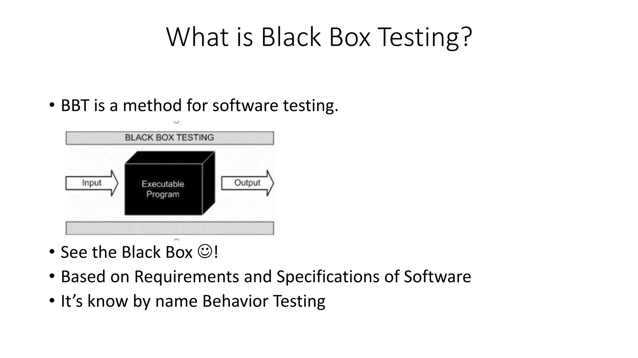 Black box testing techniques | PPT