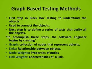 Black box testing or behavioral testing | PPTX