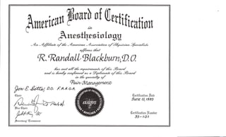 Meet Dr. Randy Blackburn, D.O., M.B.A. | PDF