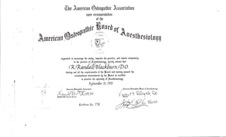 Meet Dr. Randy Blackburn, D.O., M.B.A. | PDF