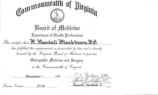 Meet Dr. Randy Blackburn, D.O., M.B.A. | PDF