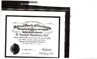 Meet Dr. Randy Blackburn, D.O., M.B.A. | PDF