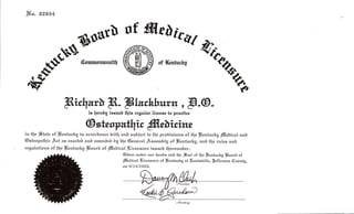 Meet Dr. Randy Blackburn, D.O., M.B.A. | PDF