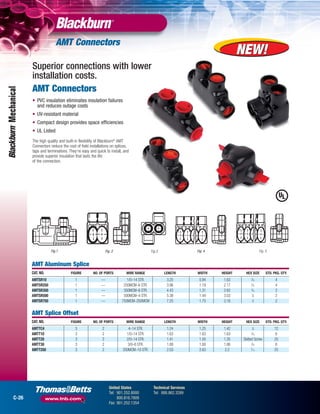Blackburn Mechanical Connectors Catalogue | PDF