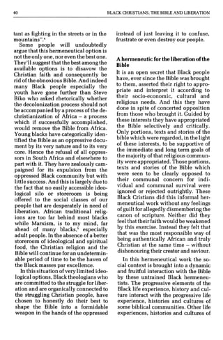 Black Christians, the Bible and Liberation | PDF
