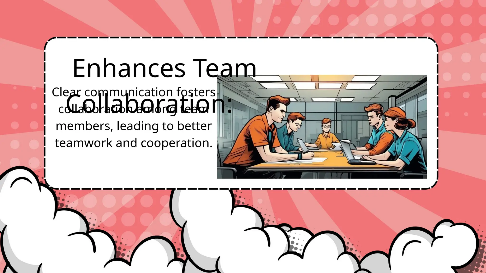 Effective Communication skills at workplace (Comic style) | PPTX