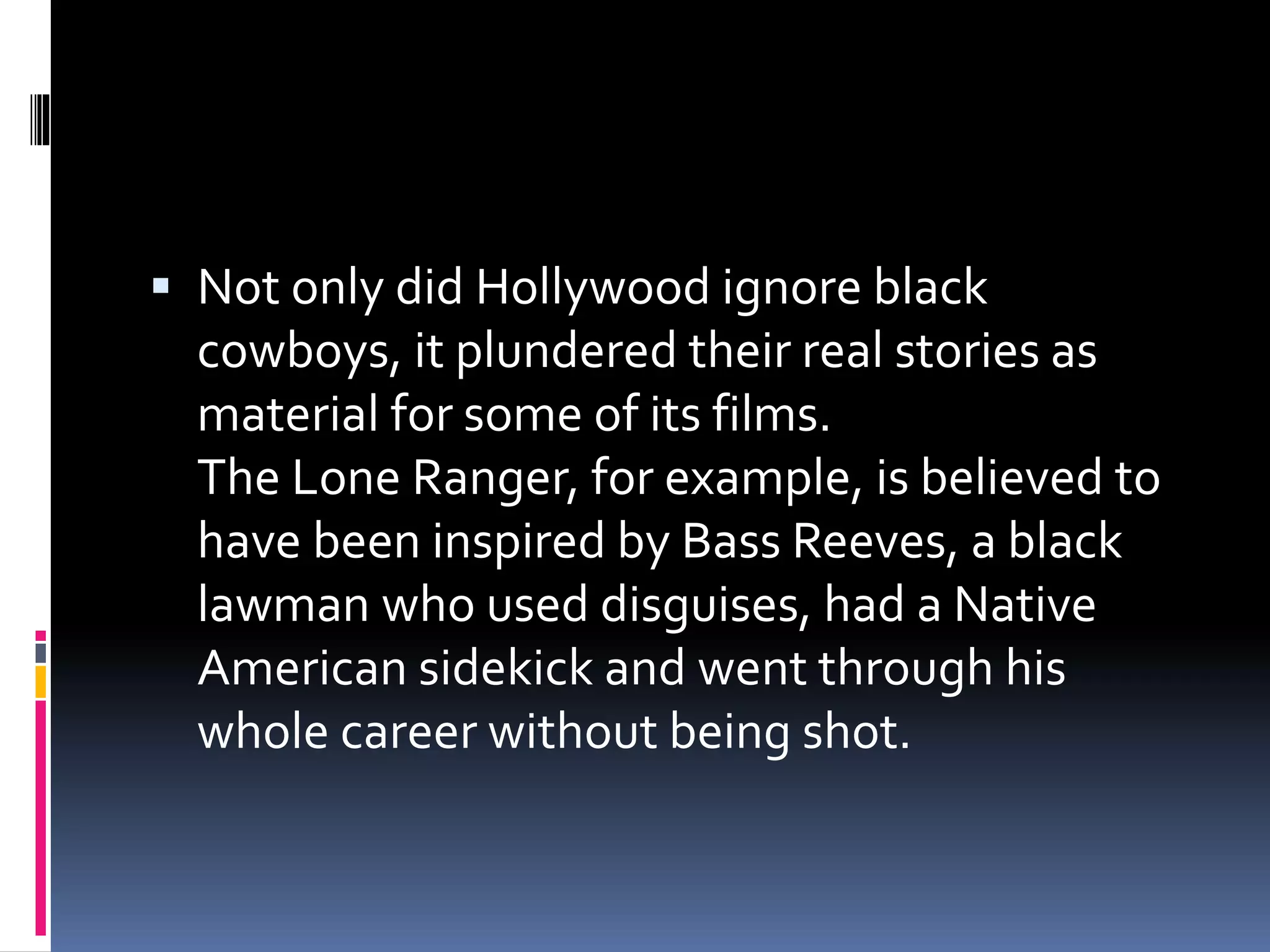 Black cowboys | PPTX