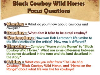 Black Cowboy Wild Horses | ZIP
