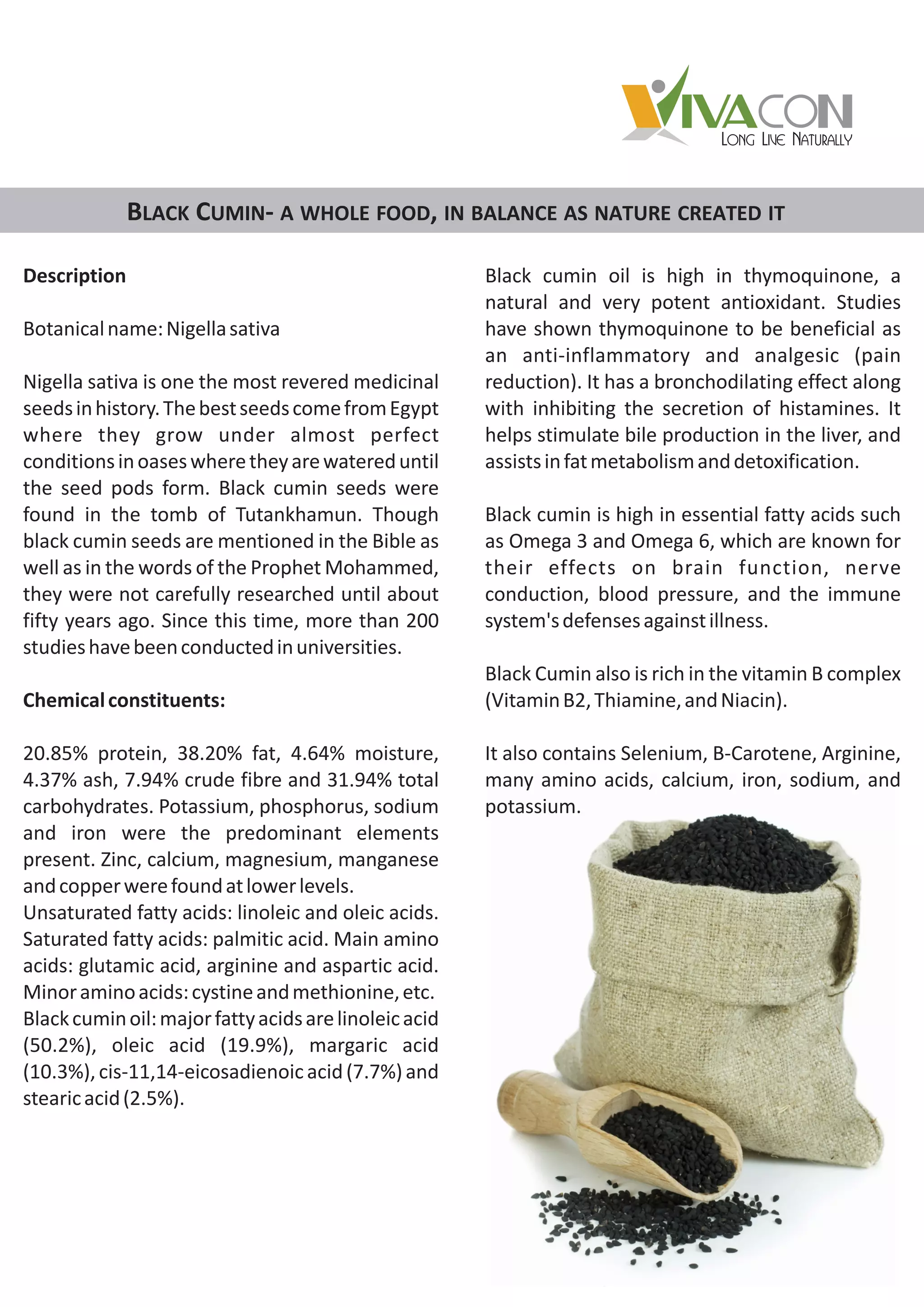 Black cumin monograph | PDF