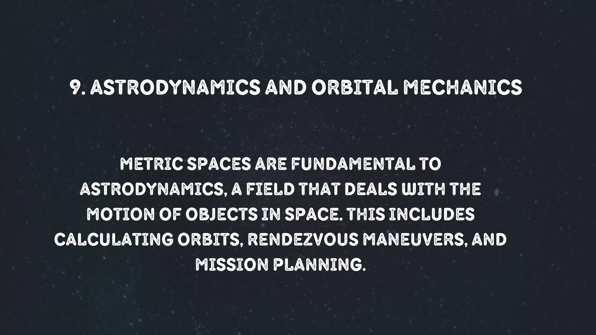 Application of Metric space,Higher Mathematics | PDF