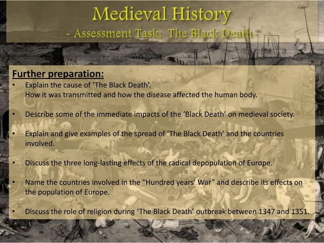 PowerPoint: Medieval Life: The Black Death - Bubonic Plague - Black ...