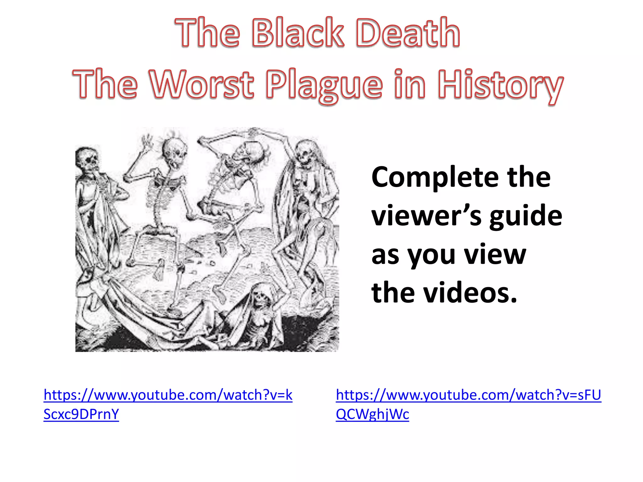Black death lesson & video | PPTX