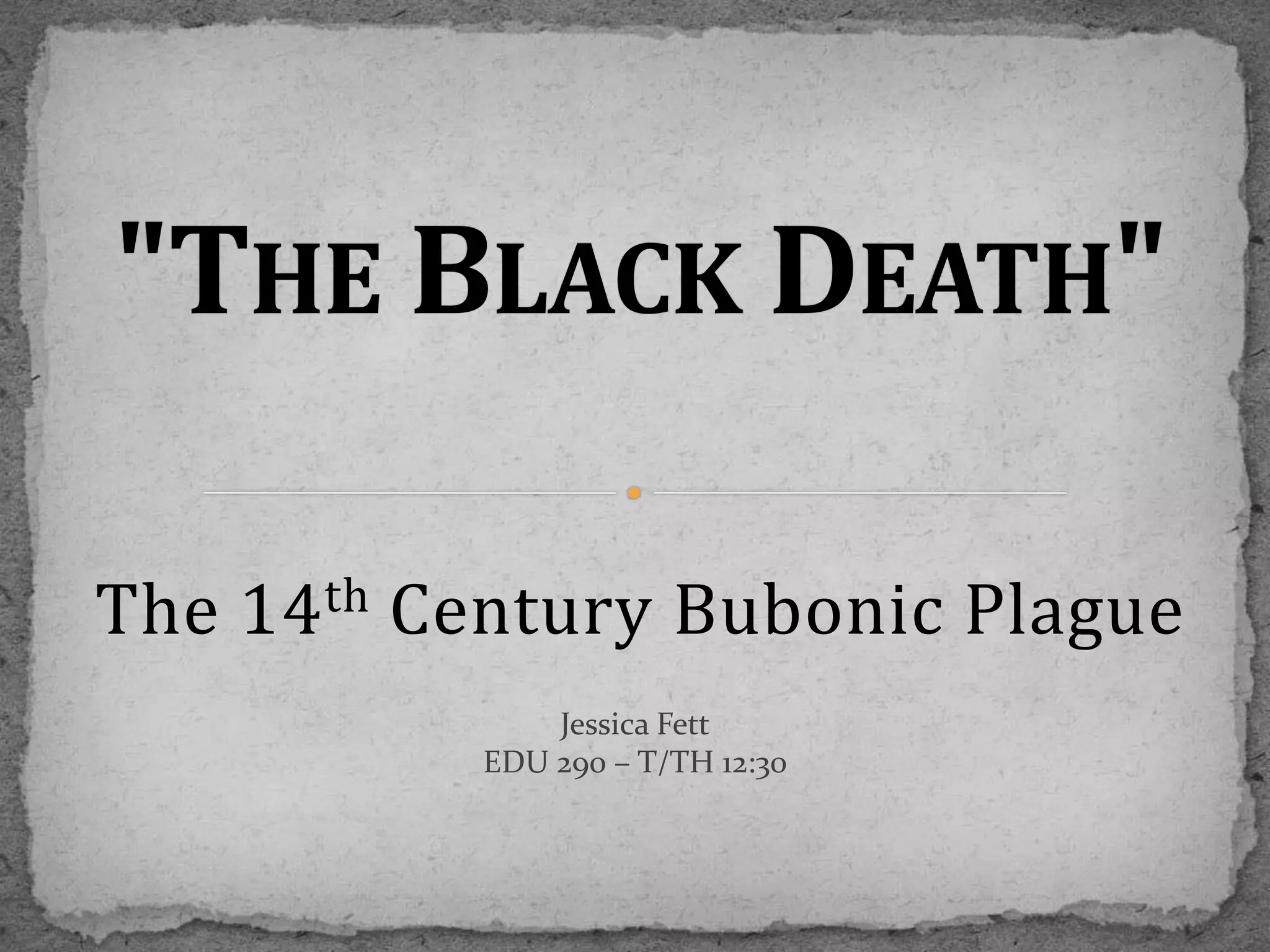 Black Death PowerPoint Part 1 | PPTX