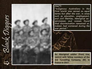 Black Diggers - Indigenous Australians and World War One | PPSX