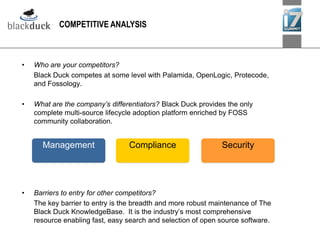 Black duck Software's pitch | PDF