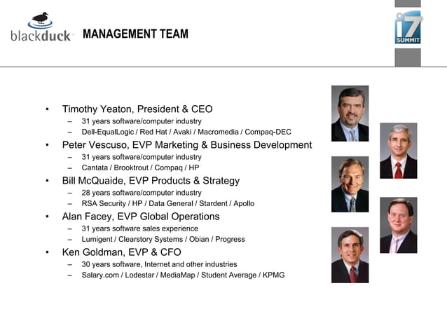 Black duck Software's pitch | PDF