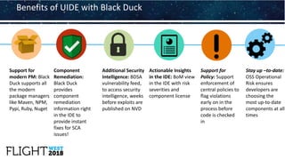 FLIGHT WEST 2018 Presentation - Integrating Security into Your Development and DevOps Toolchains ...