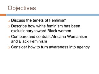 Black Feminism and the African Dioaspora | PPTX