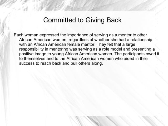 Black female mentoring | ODP