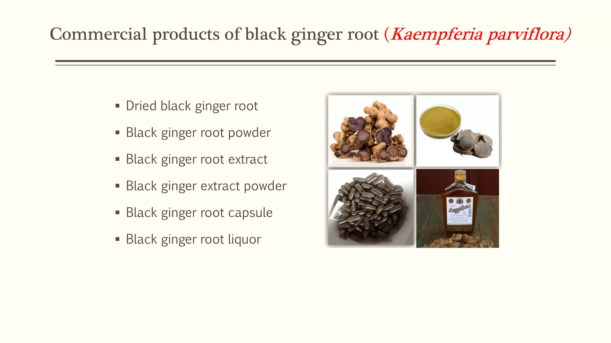 Food as Medicine: Black ginger, Kaempferia parviflora | PDF