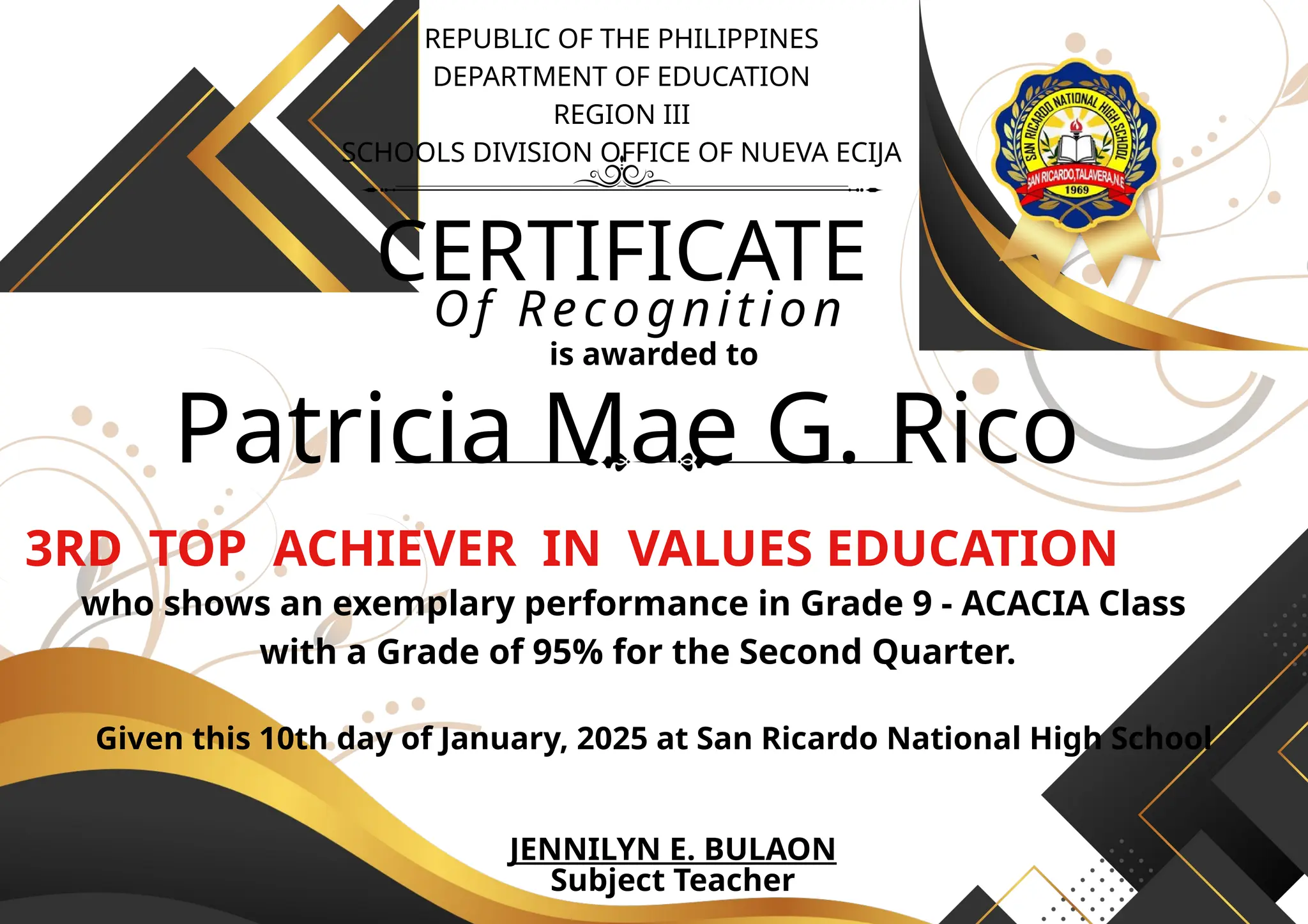 Black Gold Modern Elegant Certificate of Competition Certificate.pptx