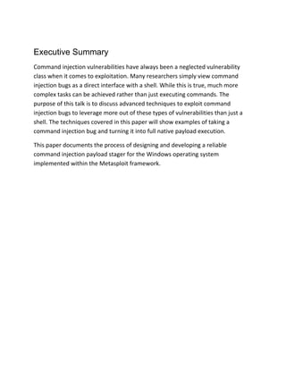 Black hat 2010-bannedit-advanced-command-injection-exploitation-1-wp ...