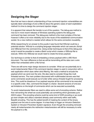 Black hat 2010-bannedit-advanced-command-injection-exploitation-1-wp ...