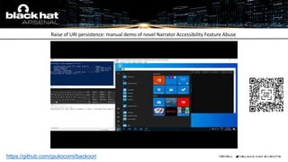 Windows 10 URI persistence technique | PPT