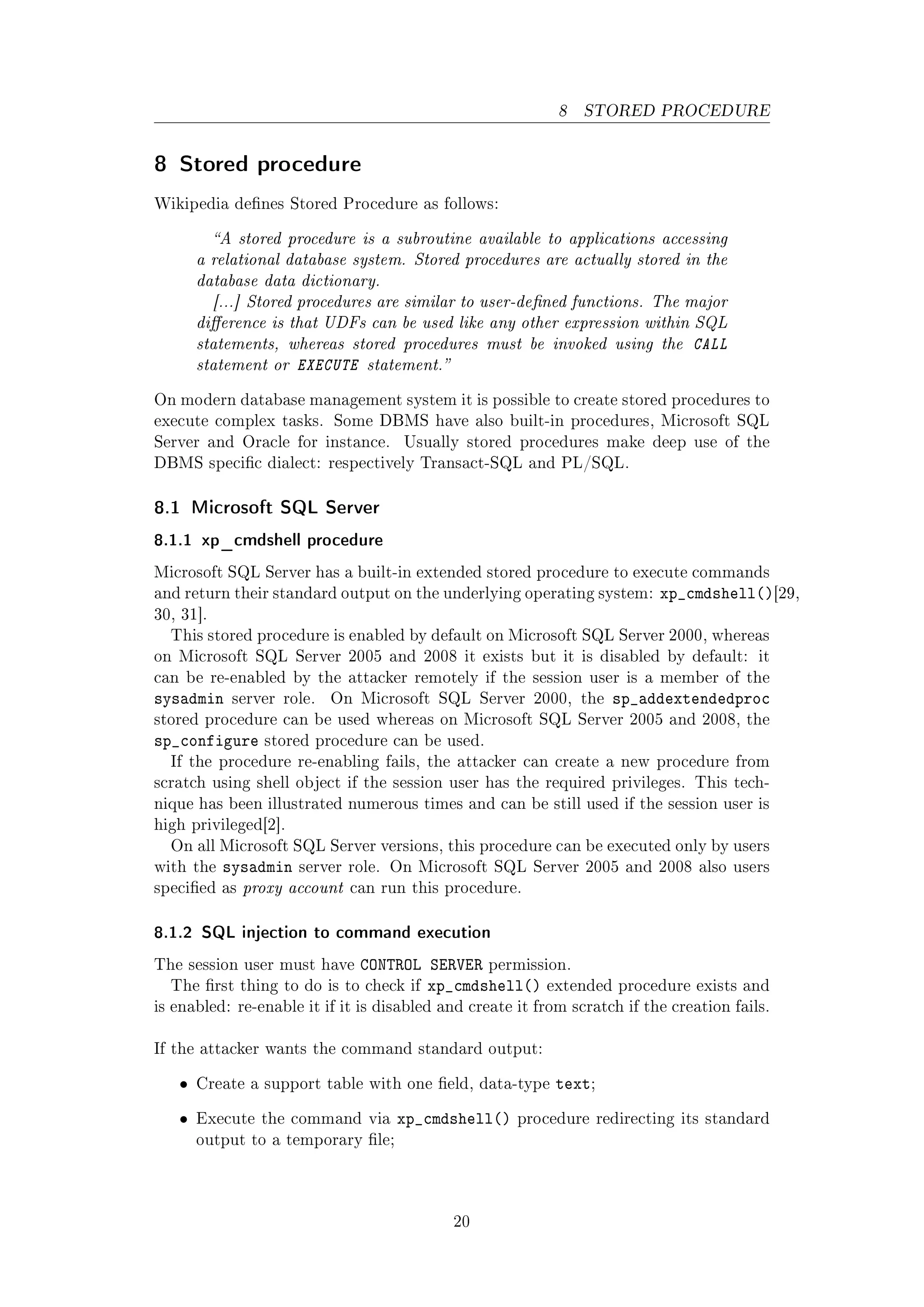 Advanced SQL injection to operating system full control (whitepaper) | PDF