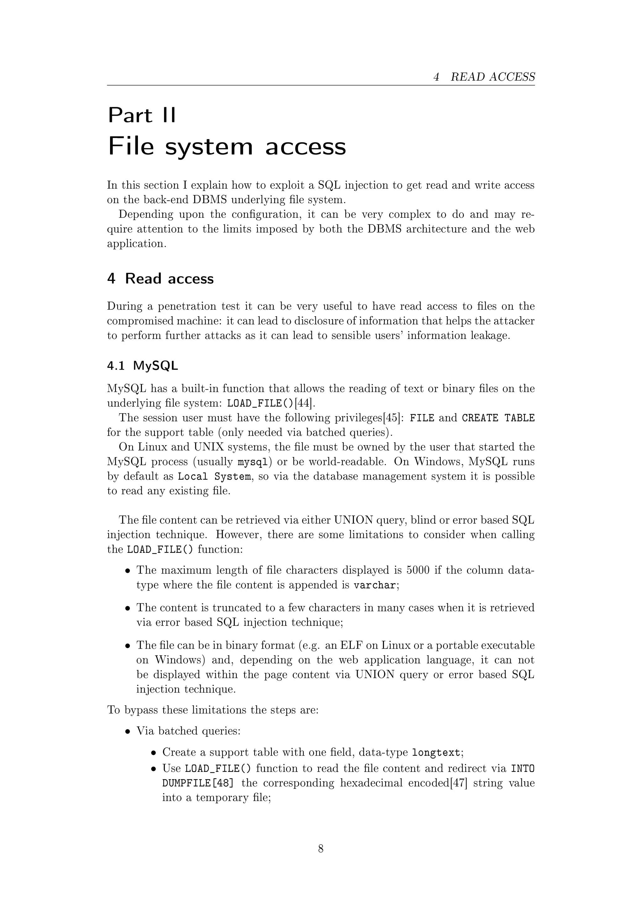 Advanced SQL injection to operating system full control (whitepaper) | PDF | Databases ...