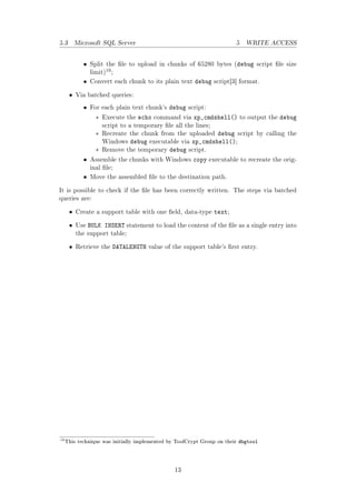 Advanced SQL injection to operating system full control (whitepaper) | PDF