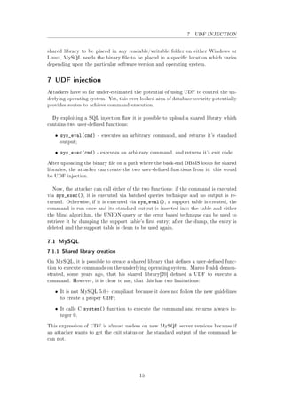 Advanced SQL injection to operating system full control (whitepaper) | PDF