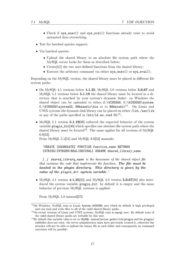 Advanced SQL injection to operating system full control (whitepaper) | PDF | Databases ...