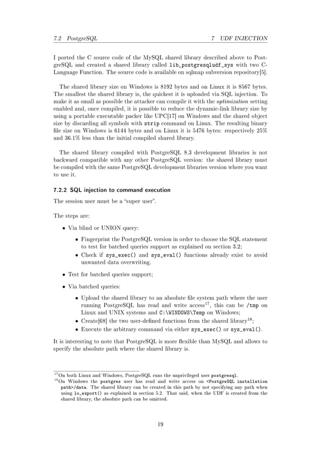 Advanced SQL injection to operating system full control (whitepaper) | PDF | Databases ...
