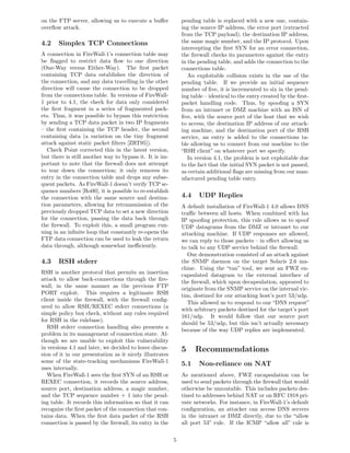 A Stateful Inspection of Firewall-1 (2000) | PDF