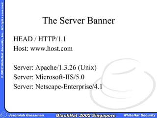 Identifying Web Servers: A First-look Into the Future of Web Server ...