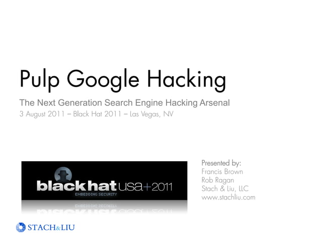 Pulp Google Hacking | PPT | Free Download