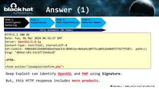 Deep Exploit@Black Hat Europe 2018 Arsenal | PPT