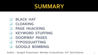 Black hat seo | PPTX | Web Design and HTML | Internet