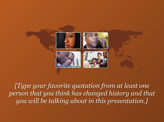 Black History the history of people living around the globe who are ...